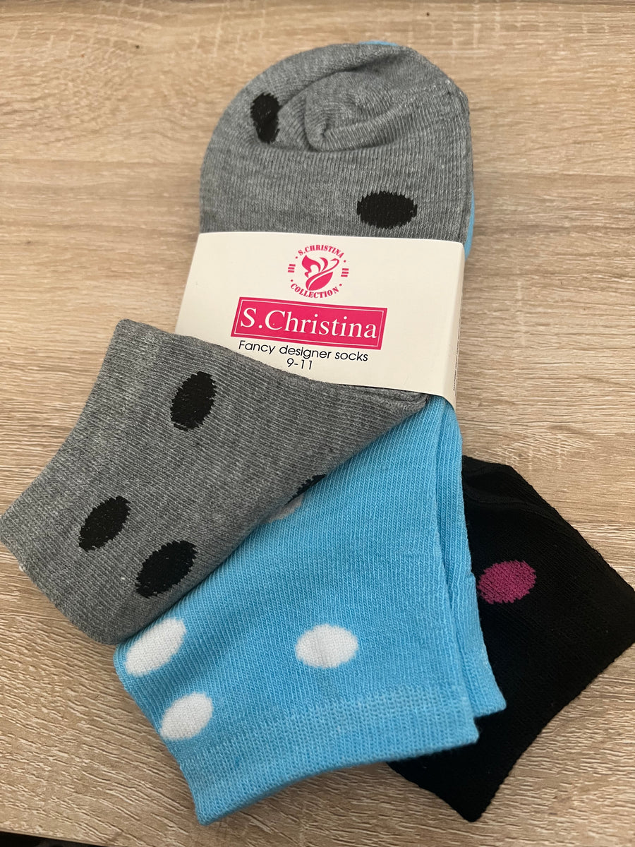 S Christina Collection Designer Ankle Sport Socks – Socks and More for You